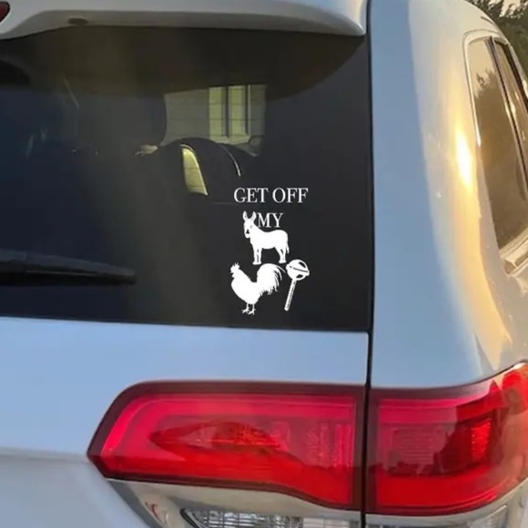 Design | New Funny Get Off Vinyl Decal Car Sticker | Poshmark
